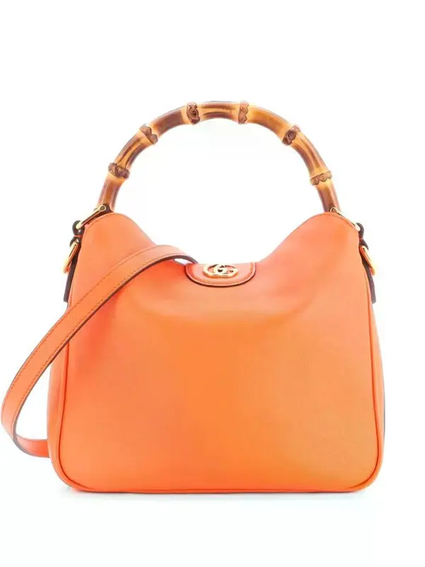 Gucci Diana Nm Bamboo Shoulder Bag Leather Small Tote Bag