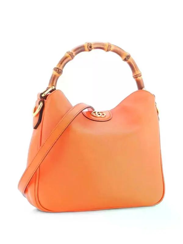 Gucci Diana Nm Bamboo Shoulder Bag Leather Small Tote Bag