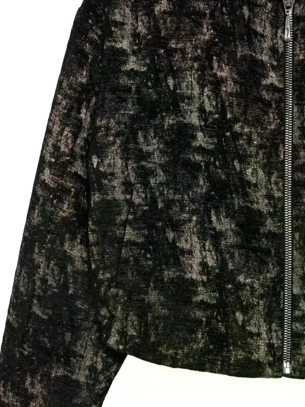 Masnada Abstract-pattern Zip-up Jacket