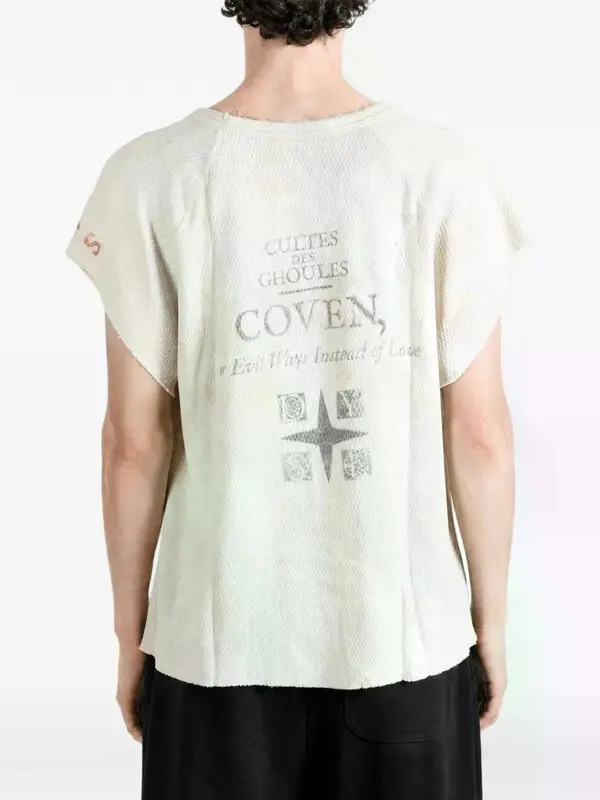 SAITOS Waffle Mess Graphic-print T-shirt
