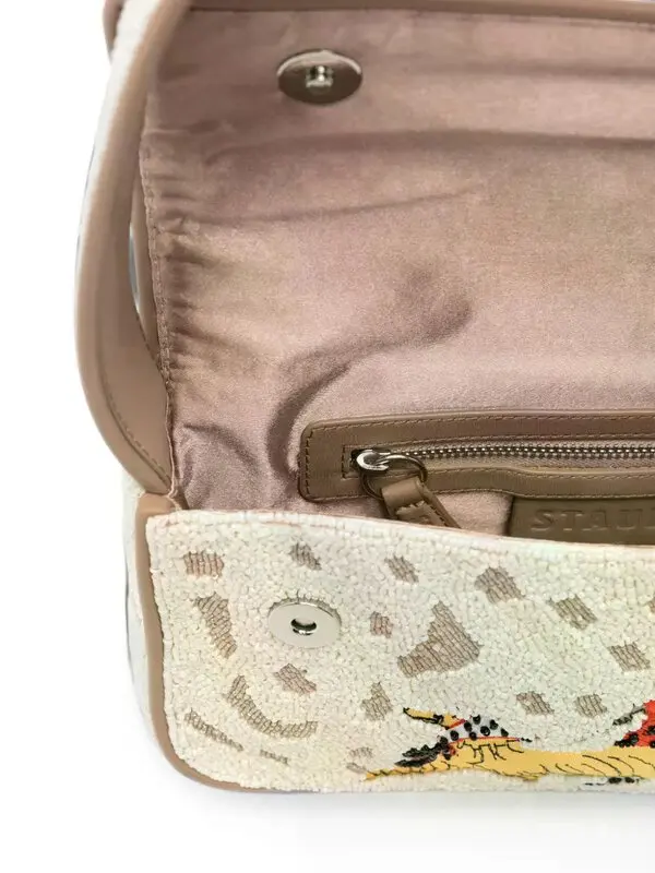 Staud Bead-embellished Tommy Shoulder Bag - Neutrals