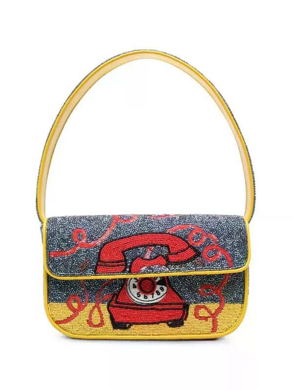 Staud Tommy Hotline Bead-embellished Shoulder Bag