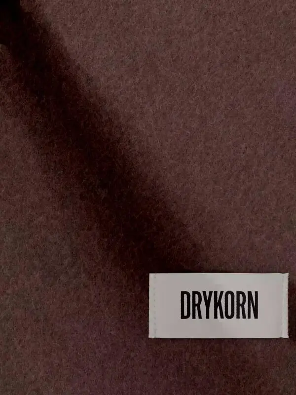 DRYKORN Gaze Fringed Logo-patch Scarf