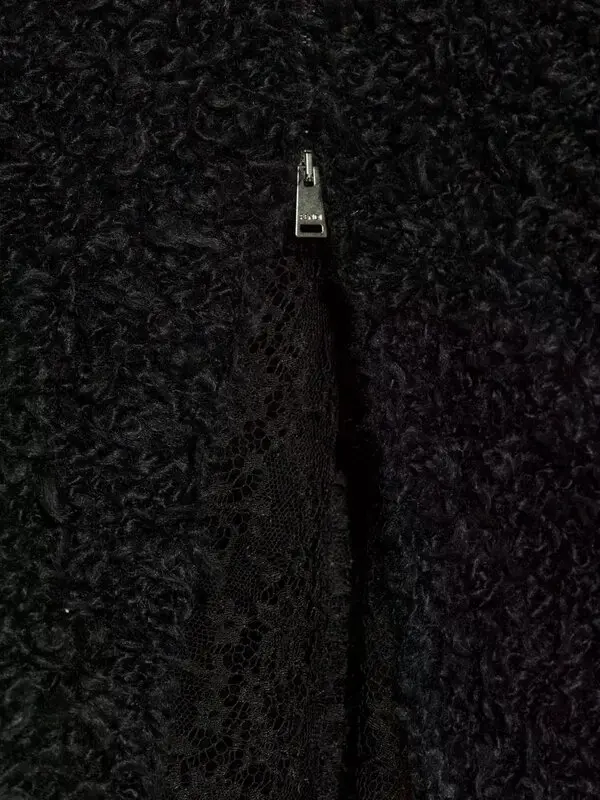 Fendi Hooded Bouclé-knit Coat