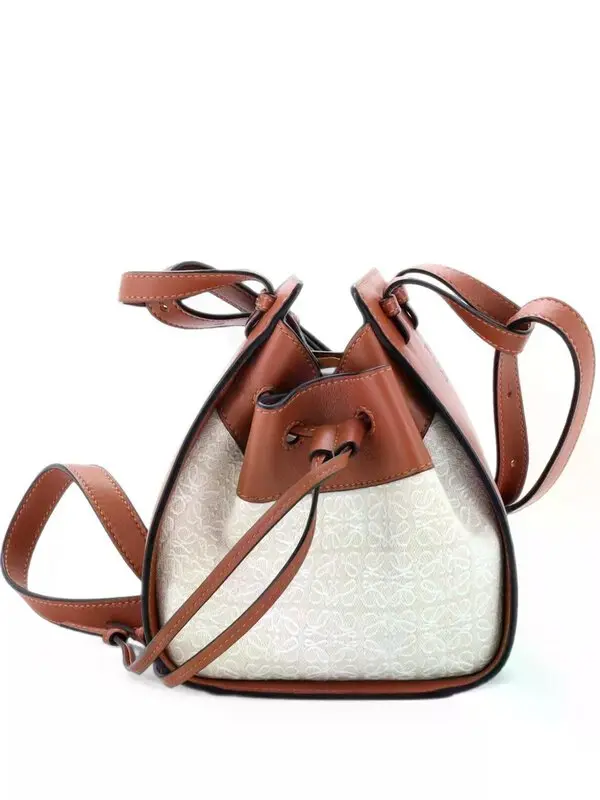 Loewe Hammock Bag Leather And Anagram Jacquard Mini Crossbody Bag