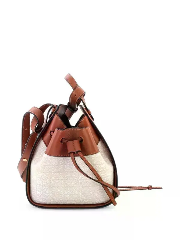 Loewe Hammock Bag Leather And Anagram Jacquard Mini Crossbody Bag