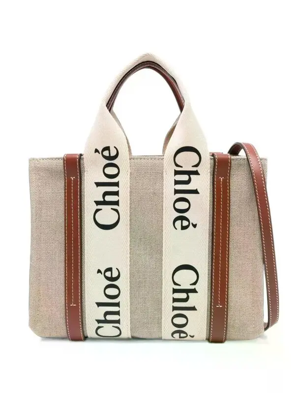 Chloé Small Woody Logo-print Tote Bag