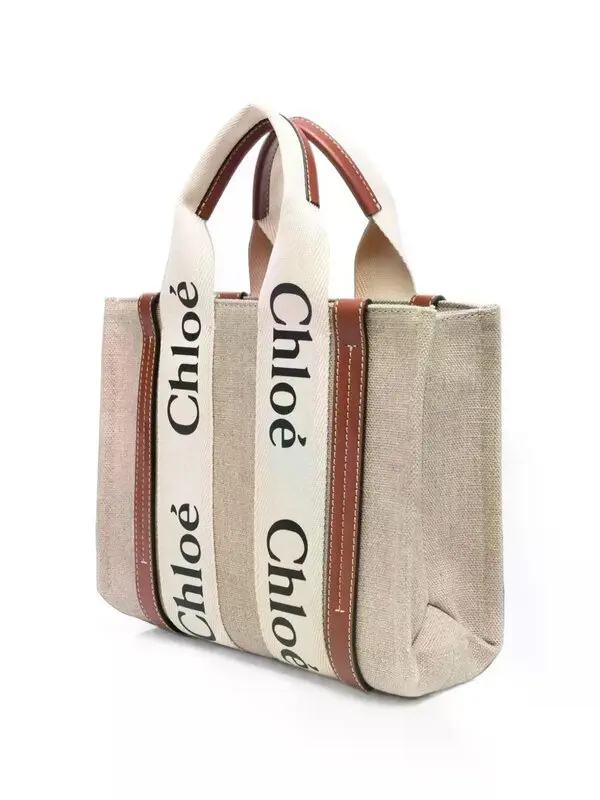 Chloé Small Woody Logo-print Tote Bag