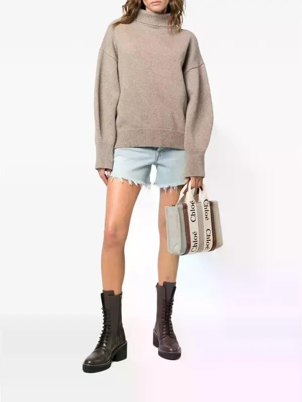 Chloé Small Woody Logo-print Tote Bag - Neutrals