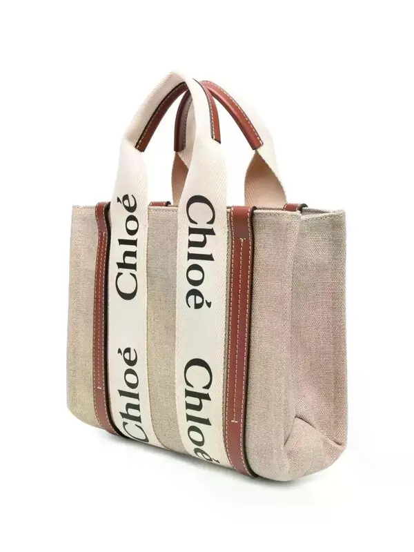 Chloé Small Woody Logo-print Tote Bag