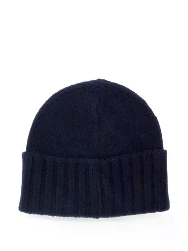 KANGRA Ribbed-knit Cashmere Beanie Hat - Blue