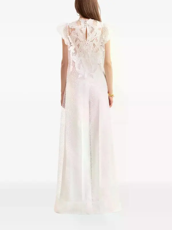 GEMY MAALOUF Pressed-crease Wide-leg Trousers