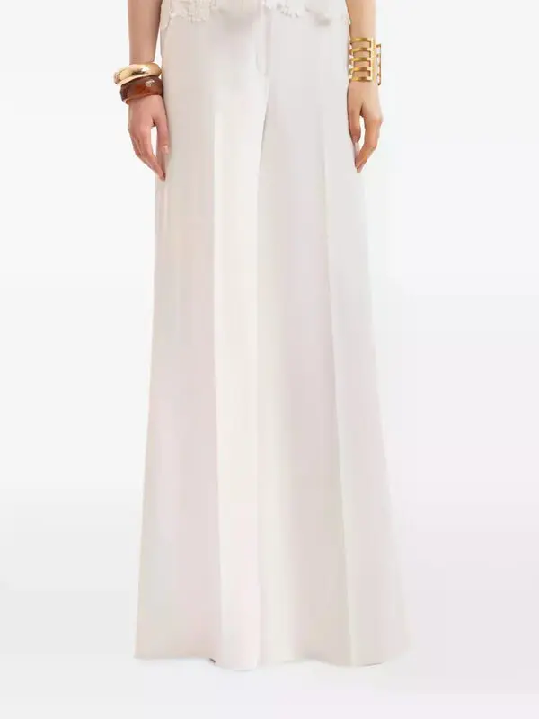 GEMY MAALOUF Pressed-crease Wide-leg Trousers