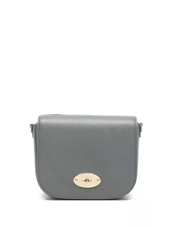 Mulberry Small Darley Grain Leather Shoulder Bag - Grey