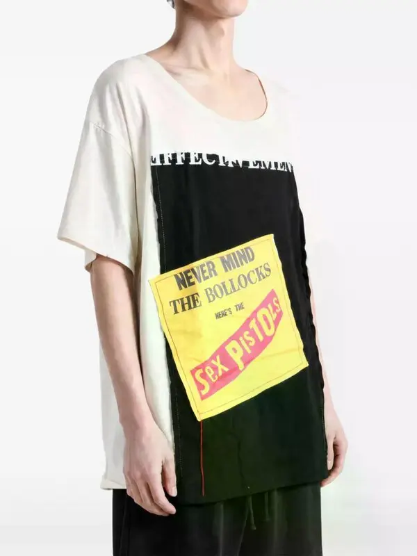 SAITOS Sex Pistols Patch-detail T-shirt