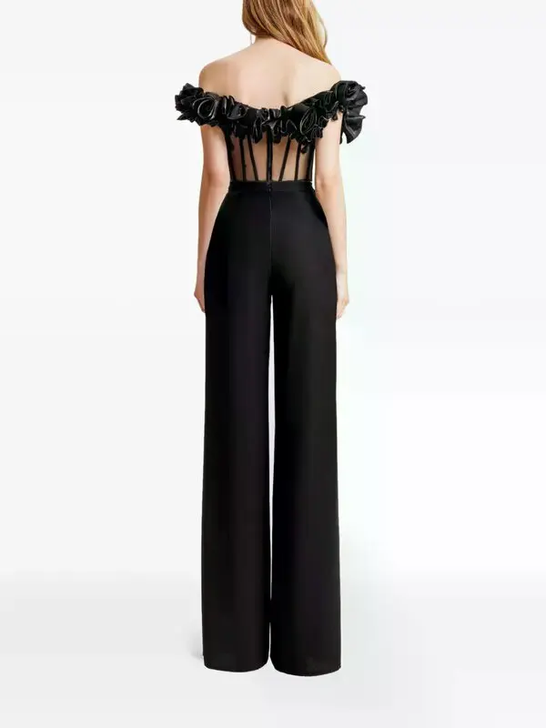 GEMY MAALOUF Beaded Wide-leg Trousers