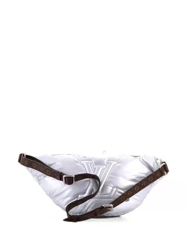 LOUIS VUITTON Pillow Bumbag Monogram Quilted Econyl Nylon Maxi Belt Bag - Metallic