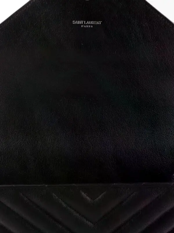 Saint Laurent Classic Monogram College Bag Embellished Matelasse Chevron Leather Medium Shoulder Bag