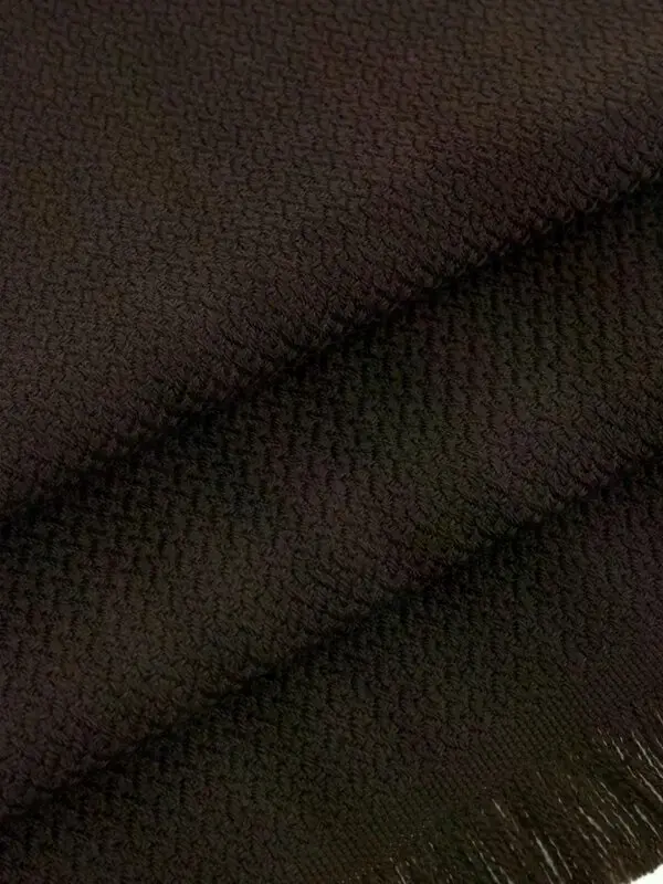 Boggi Milano Scarf With Knitted Motif In Wool