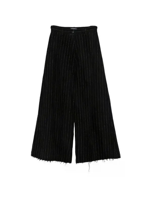 RUNDHOLZ Pinstripe Frayed-hem Trousers