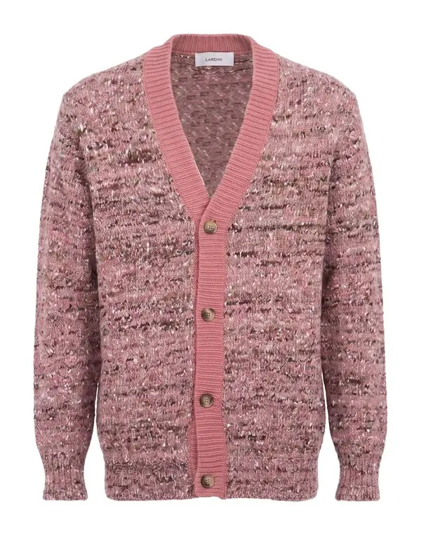 LARDINI Cardigan Antique Rose Size Wool, Alpaca Wool, Silk