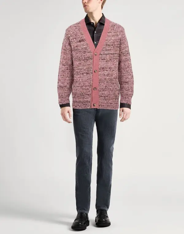 LARDINI Cardigan Antique Rose Size Wool, Alpaca Wool, Silk