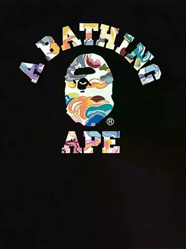 A BATHING APE Art Camo College T-shirt