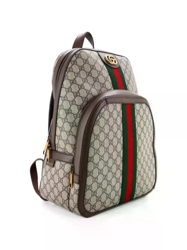 Gucci Ophidia Gg Coated Canvas Medium Backpack