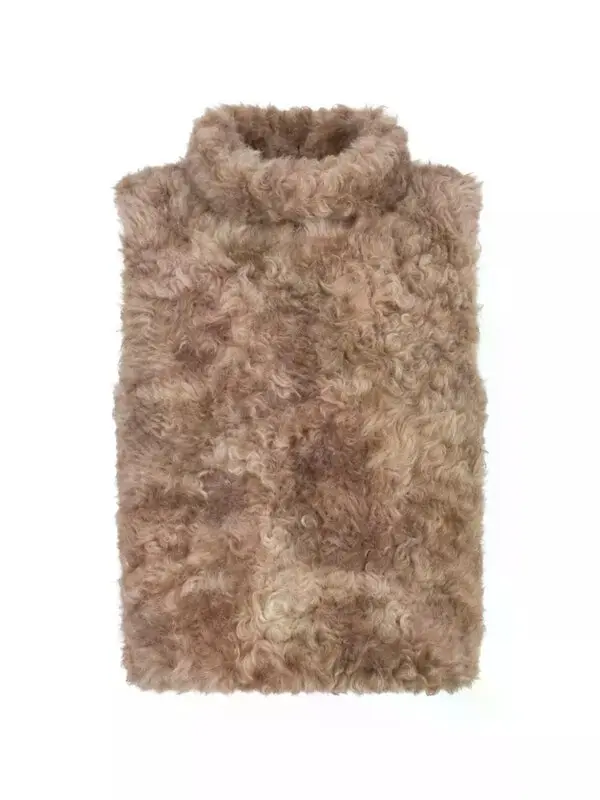 NICCOLO PASQUALETTI Pecora Astrakhan-effect Top