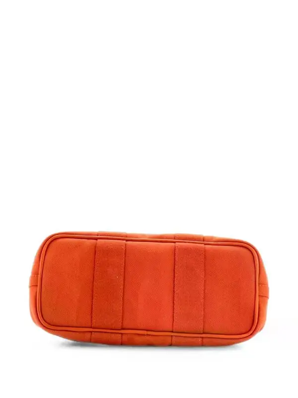 Hermès Valparaiso Bag Toile And Leather Pm Tote Bag - Orange