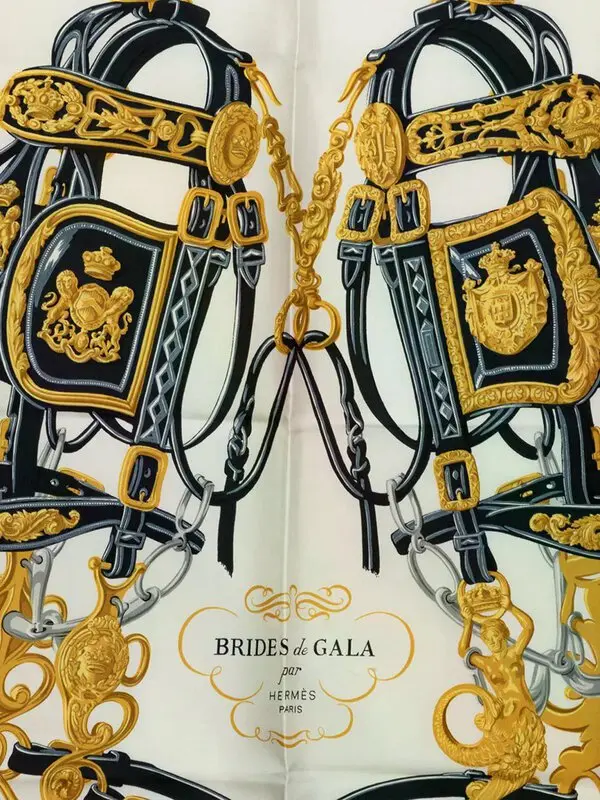 Hermès 20th Century Brides De Gala Silk Scarf 90 Scarves