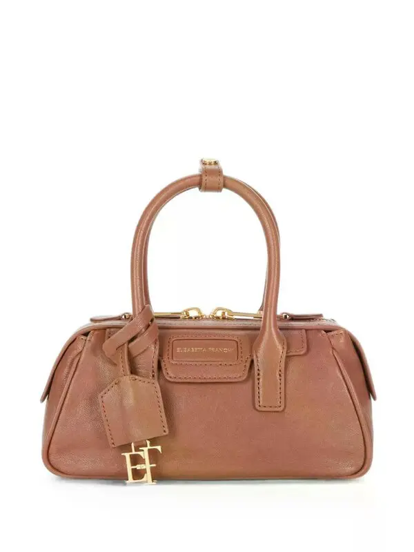 Elisabetta Franchi Small Boston Bag In Leather