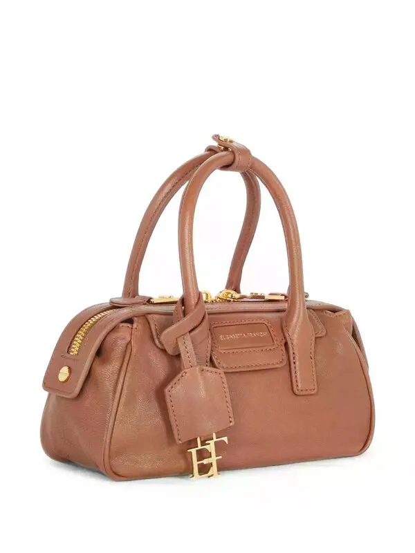 Elisabetta Franchi Small Boston Bag In Leather