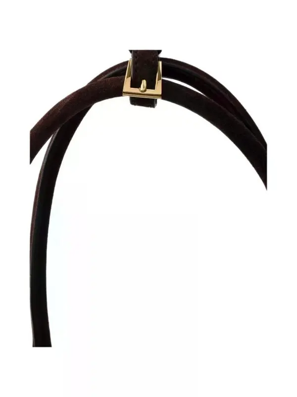 Prada Medium Suede Tote Bag - Brown