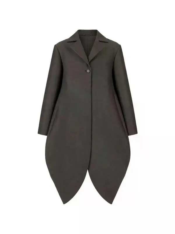 NICCOLO PASQUALETTI Tulipano Curved-hem Coat - Grey