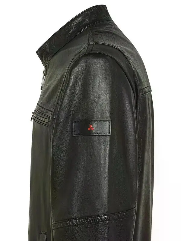 Peuterey Zip-up Leather Jacket