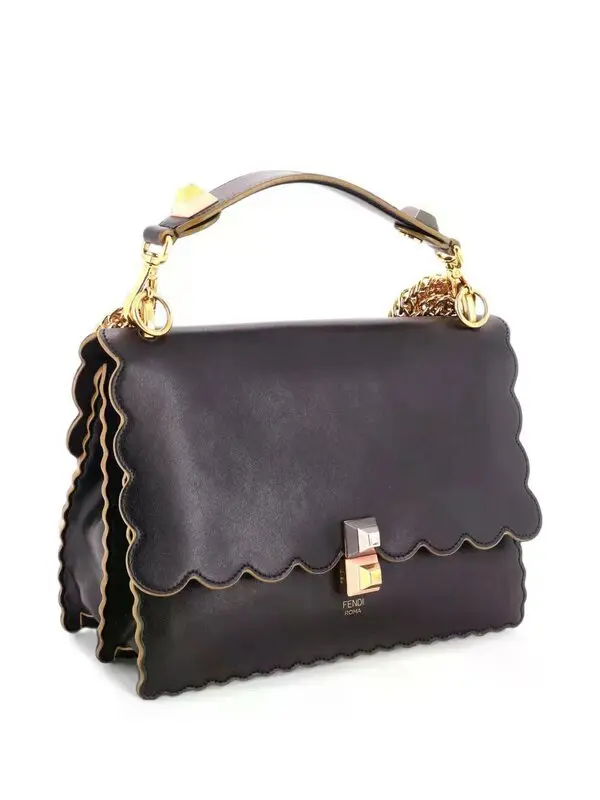 Fendi Kan I Bag Leather Medium Shoulder Bag