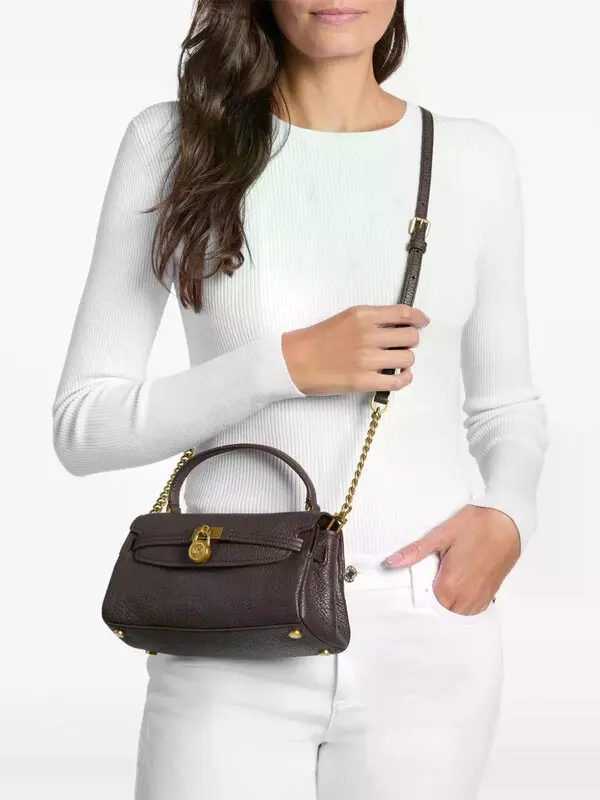 Michael Kors Hamilton Moderne Extra-small Textured Leather Slouchy Cross Body Bag - Brown