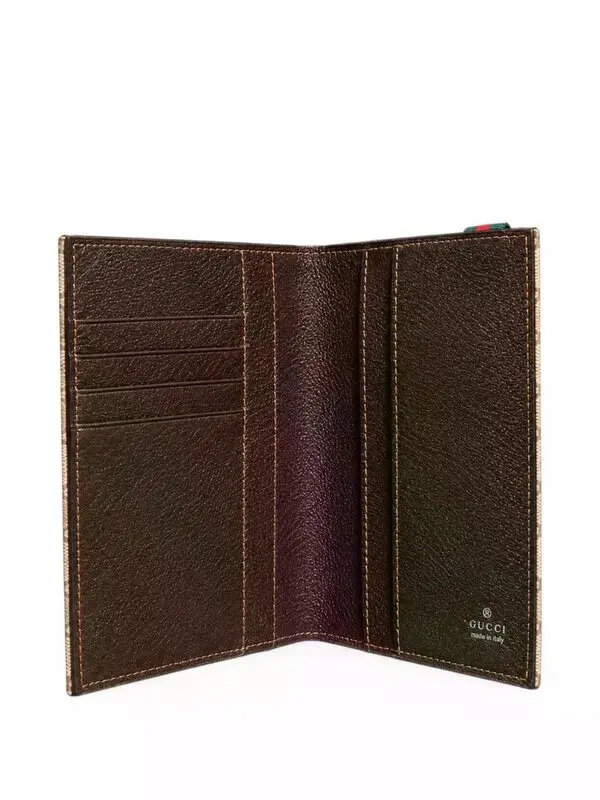 Gucci Gg Supreme Web-stripe Wallet