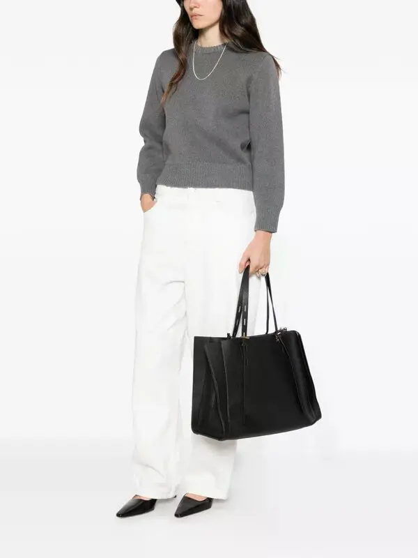 MINOBOSSI Pebbled-leather Tote Bag