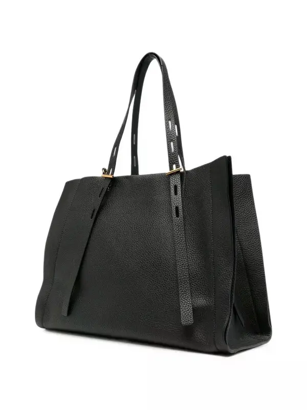 MINOBOSSI Pebbled-leather Tote Bag