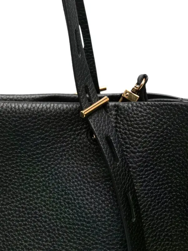 MINOBOSSI Pebbled-leather Tote Bag