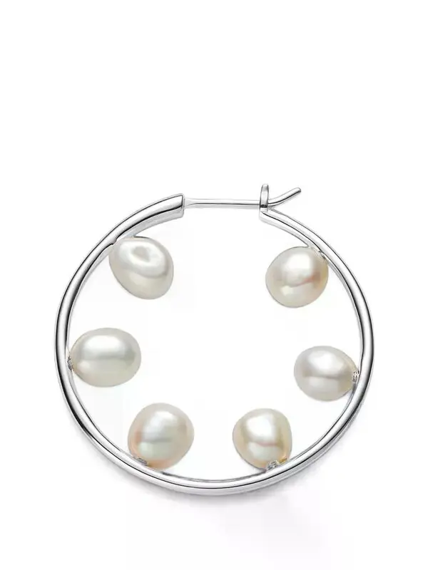 MARIA BLACK Baroque Neo Pearl Hoop Earring