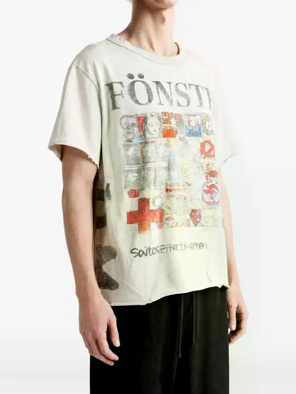 SAITOS Fonster Raw-cut T-shirt