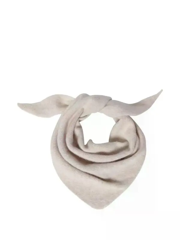 LE BONNET Knitted Triangle Scarf