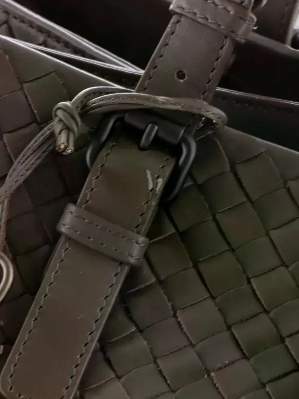 Bottega Veneta Roma Bag Intrecciato Nappa Medium Tote Bag - Grey