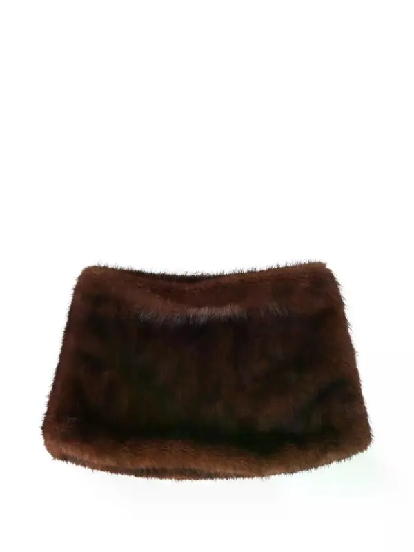 Source Unknown Edmea Faux-fur Scarf - Brown
