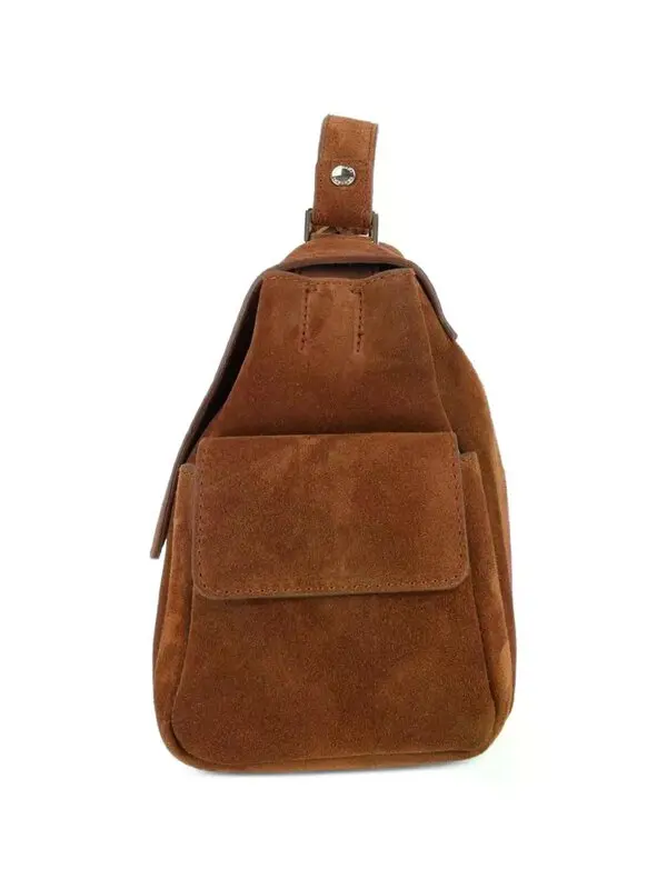 Orciani Small Sveva Cargo Leather Tote Bag - Brown