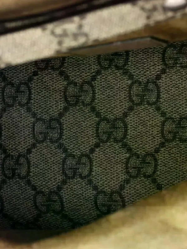 Gucci Dionysus Convertible Top Handle Bag Gg Coated Canvas Small Satchel - Brown