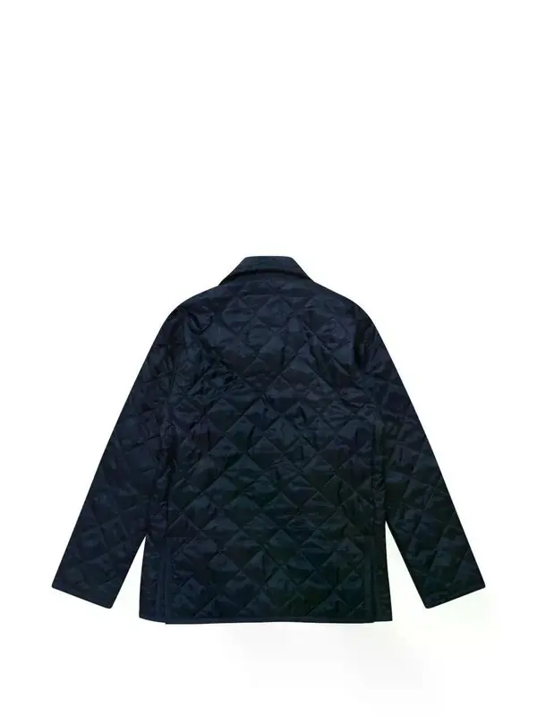 Comme Des Garçons X Lavenham Quilted Diamond-pattern Jacket - Blue